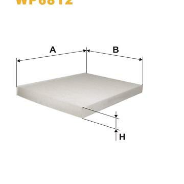 Filter. Innenraumluft WIX CAF4|1HO819644|1H0201801C|1H0819644B ...