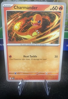 Charmander - Obsidian Flames - 026/197 - Pokemon TCG - NM New! | eBay