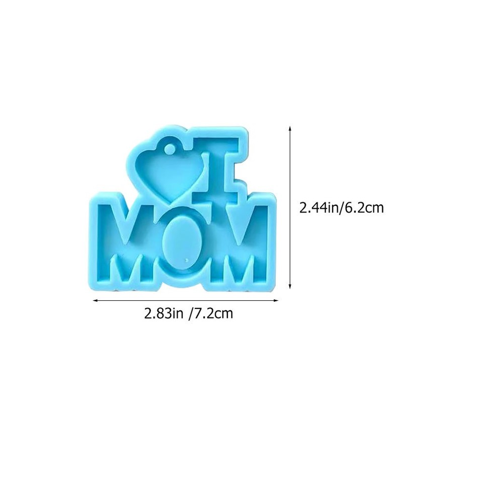 5 Pack Keyring Pendant Casting Mold Dad Charm for Keychain Making | eBay UK