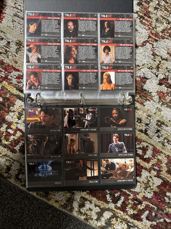 True Blood Premier Edition Season 1 Trading Cards Set 1-90 Binder +2 ...