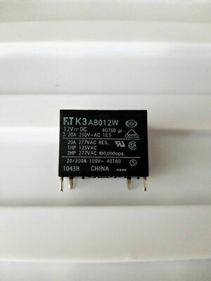 Fuji FTR-K3AB012W K3AB012W Power Relay 20A 250VAC 4 Pins x 5PCS NEW | eBay