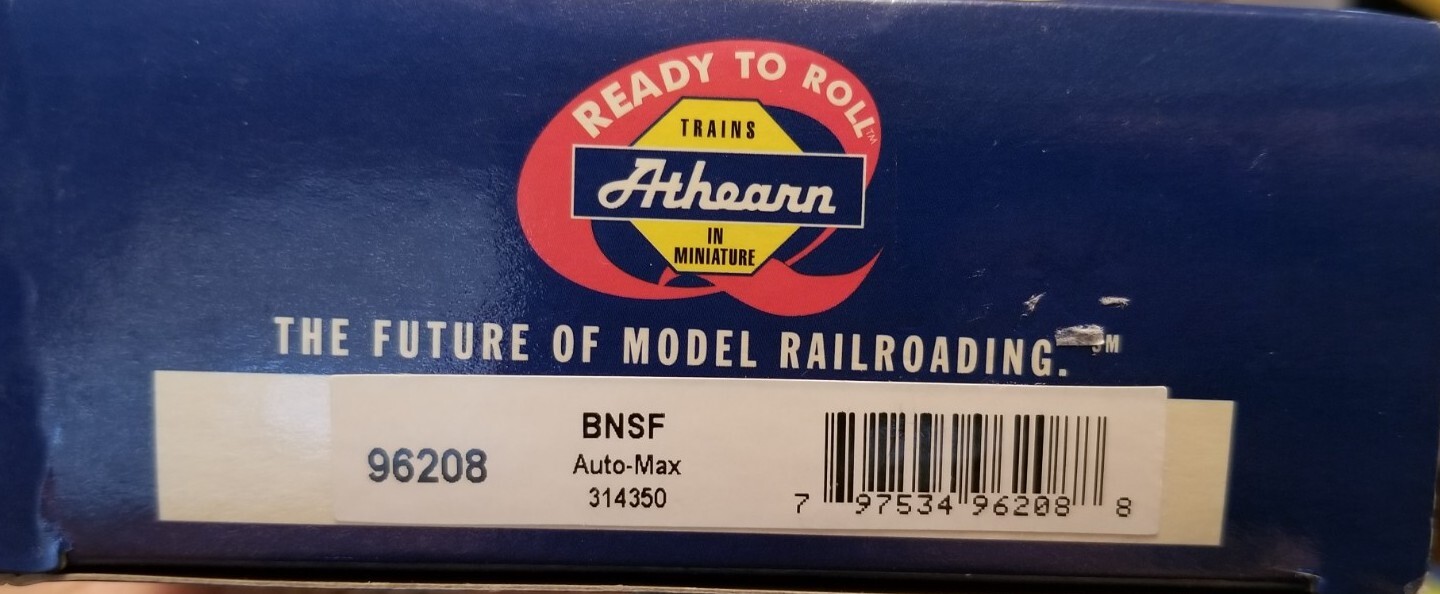 Athearn RTR 96208 "Swoosh" Auto-Max Auto Carrier BNSF #314350 HO NOS ...