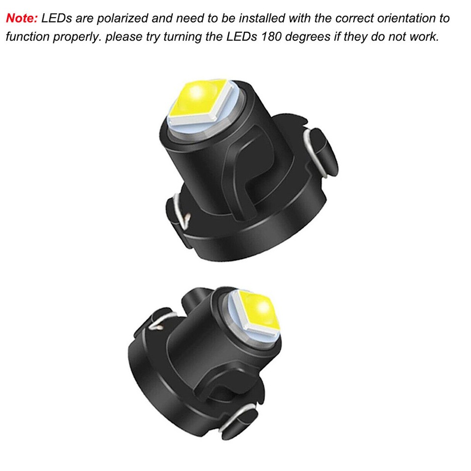 10Pcs Instrument A/C Climate Control Light Bulbs T4/T4.2 Neo Wedge Lamp ...