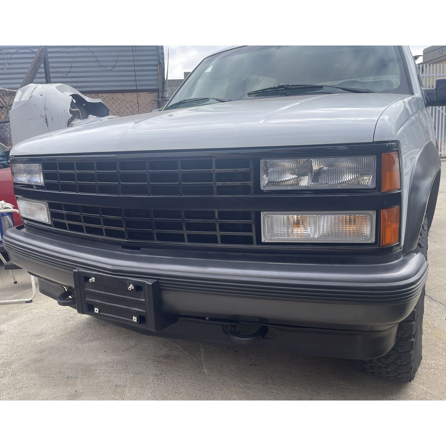 Front Grille Glossy Black Painted For 1988-93 89 90 91 92 Chevrolet ...