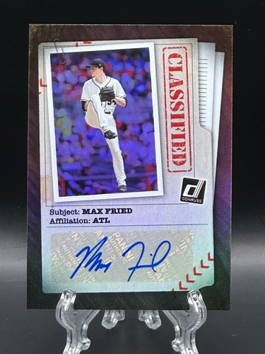 2020 Panini Donruss - Classified Signatures Max Fried #CLS-MF (AU) for ...