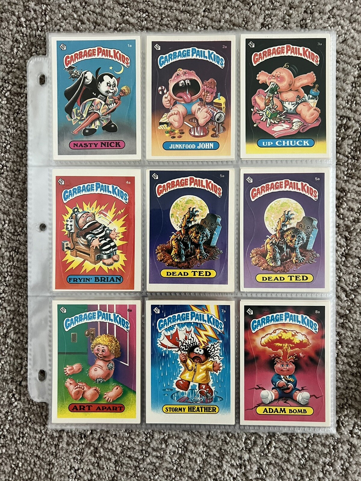 Garbage Pail Kids Collection Series 1-15, ANS 1-7, and Flashback Series ...