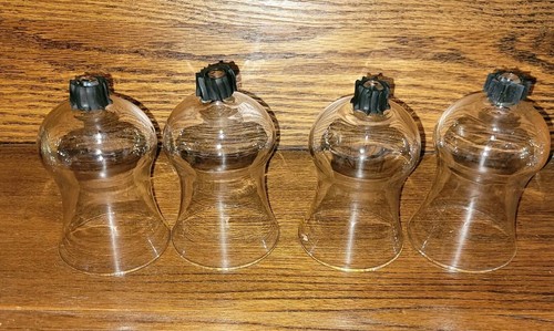 Lot of 4 Home Interiors Clear Bell Votive Cups/ Candle Holders | eBay