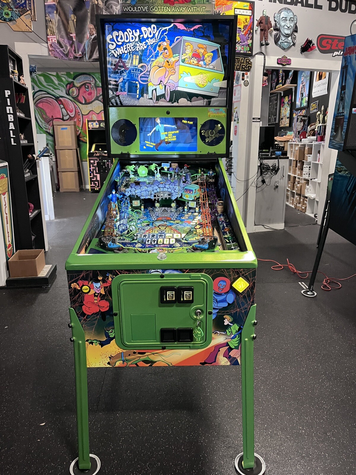 2022 SCOOBY DOO CE COLLECTORS EDITION PINBALL MACHINE SPOOKY TOPPER ...