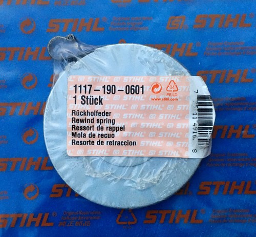 STIHL Genuine 08S 038 070 Starter Return Spring/Recoil Spring # 1117 ...