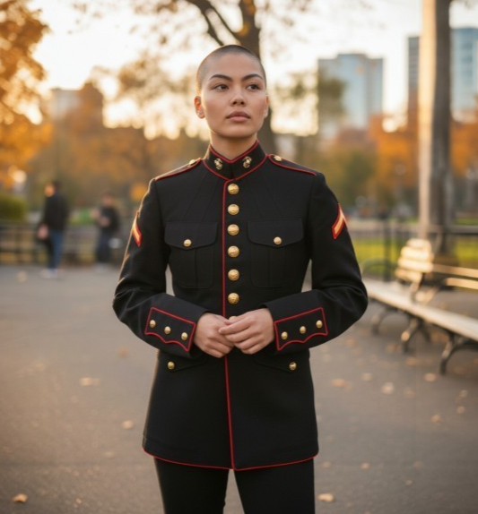 USMC Marine Corps Genuine Dress Tunic Jacket Military 41 R Crown ...