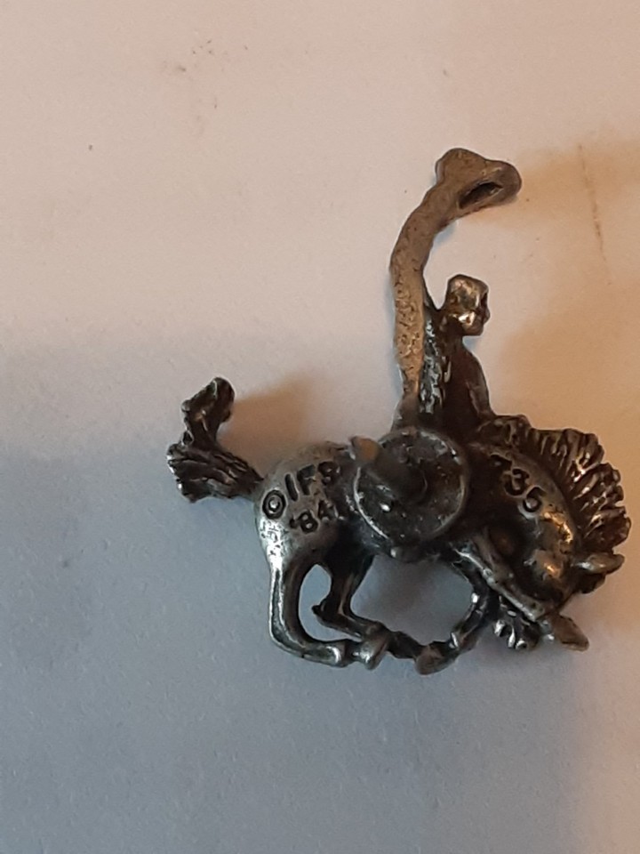 Vintage Bronco Rider Pin IFS 84 Horse Equestrian 735 Rodeo | eBay