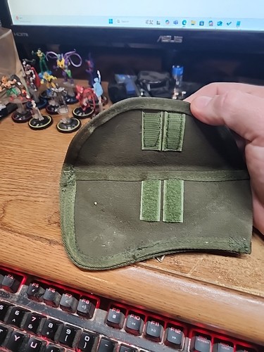 Vintage OD Green Military Hatchet Axe Canvas Cover Belt Loop Carrier | eBay