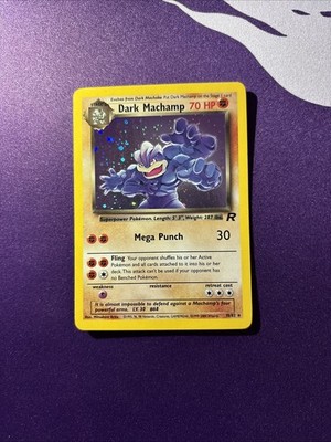 Pokémon Dark Machamp Holo Rare TCG Card 10/82 Unlimited | eBay