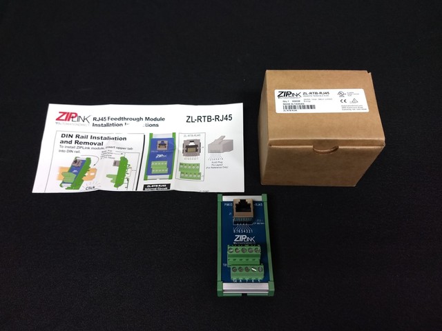 ZipLink ZL-RTB-RJ45 Feedthrough Communication Module for sale online | eBay