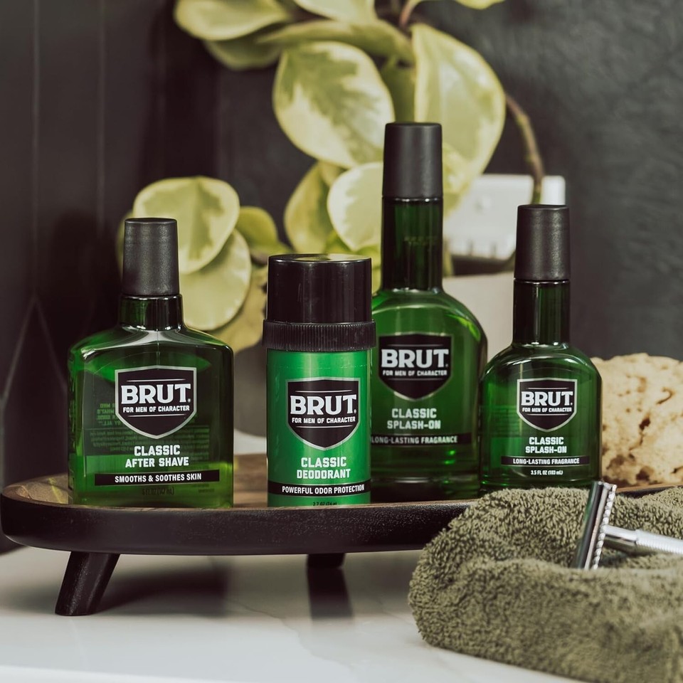 Brut Men's Splash On Lotion Classic Scent Original Fragrance Soothing 3 ...
