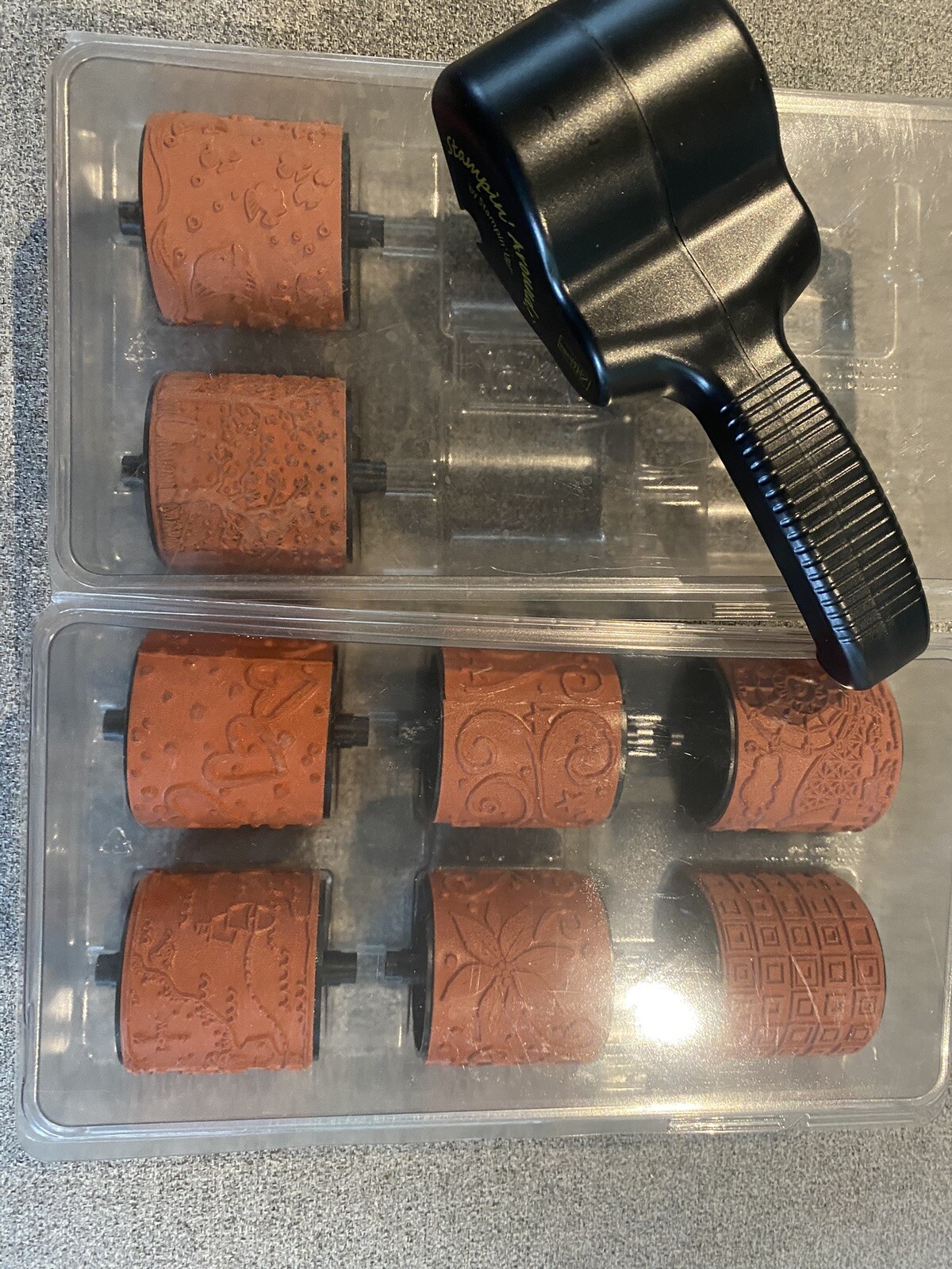 Stampin' Up! Lot of 8 Stampin' Around 2” Wheels with Rollagraph Handle ...