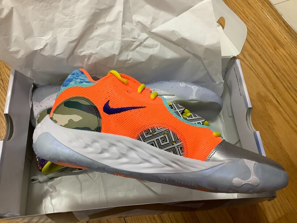 Nike PG 6 What The Paul George Yellow Orange Hyper Royal Silver 2022 ...