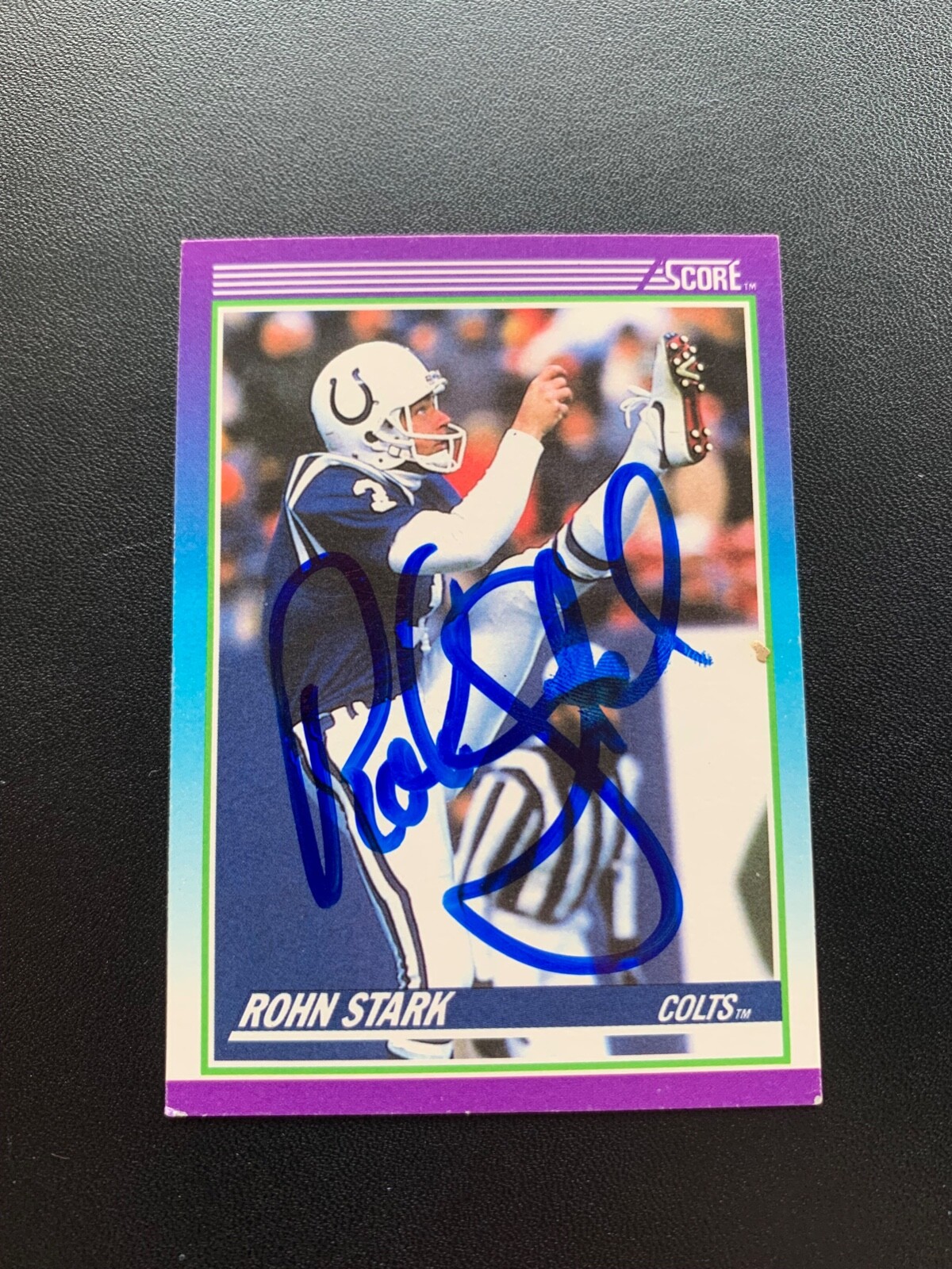Rohn Stark Signed 1990 Score #181 Card Indianapolis Colts Autograph COA ...