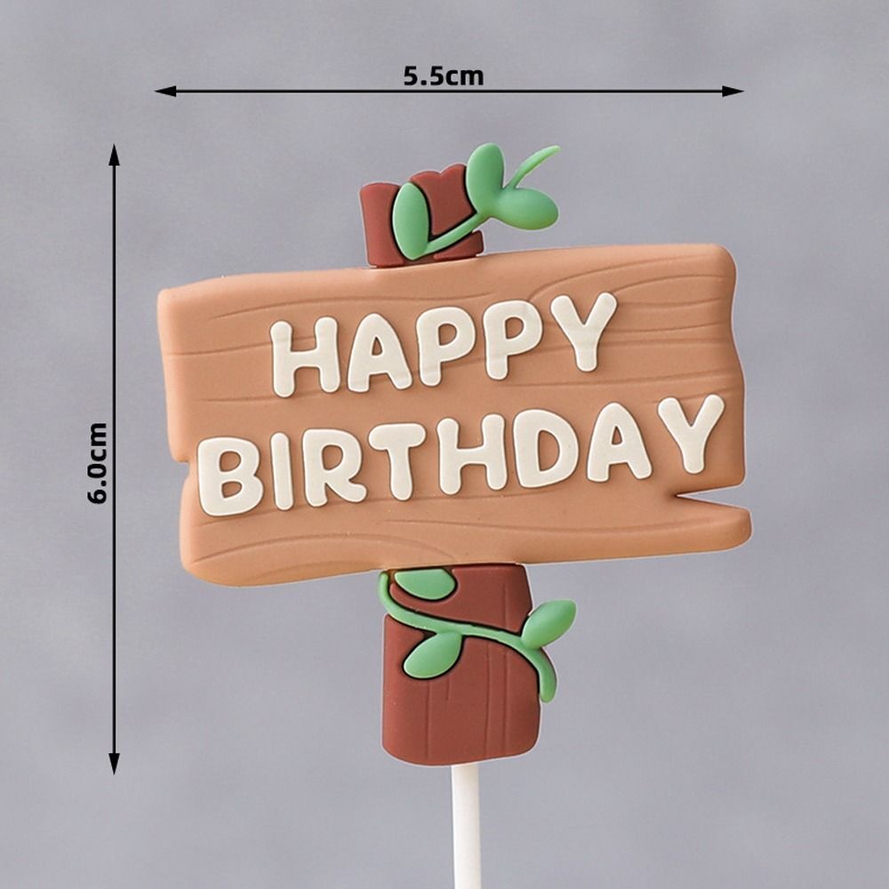 Cute Animal Theme Cake Topper Woodland Jungle Safari Lion Monkey Tiger ...