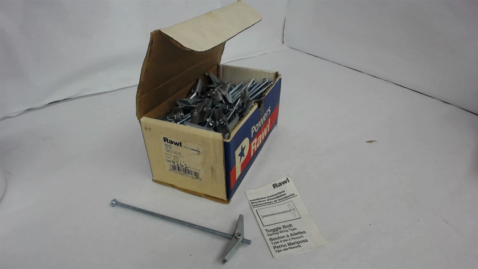 Rawl #4161 Spring-Wing Toggle Bolt-3/16''X6''-1/2'' Bore | eBay