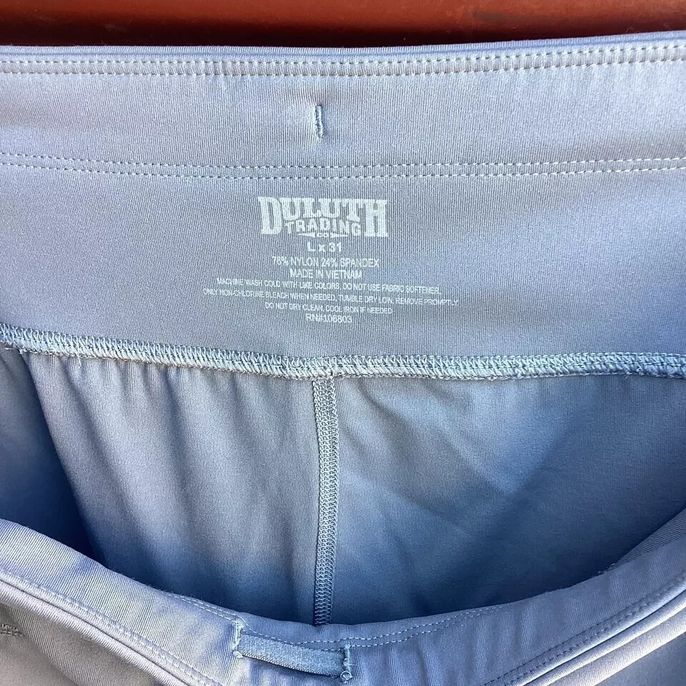 Woman's Duluth trading athletic Workout pants size LG-31 color Grey ...