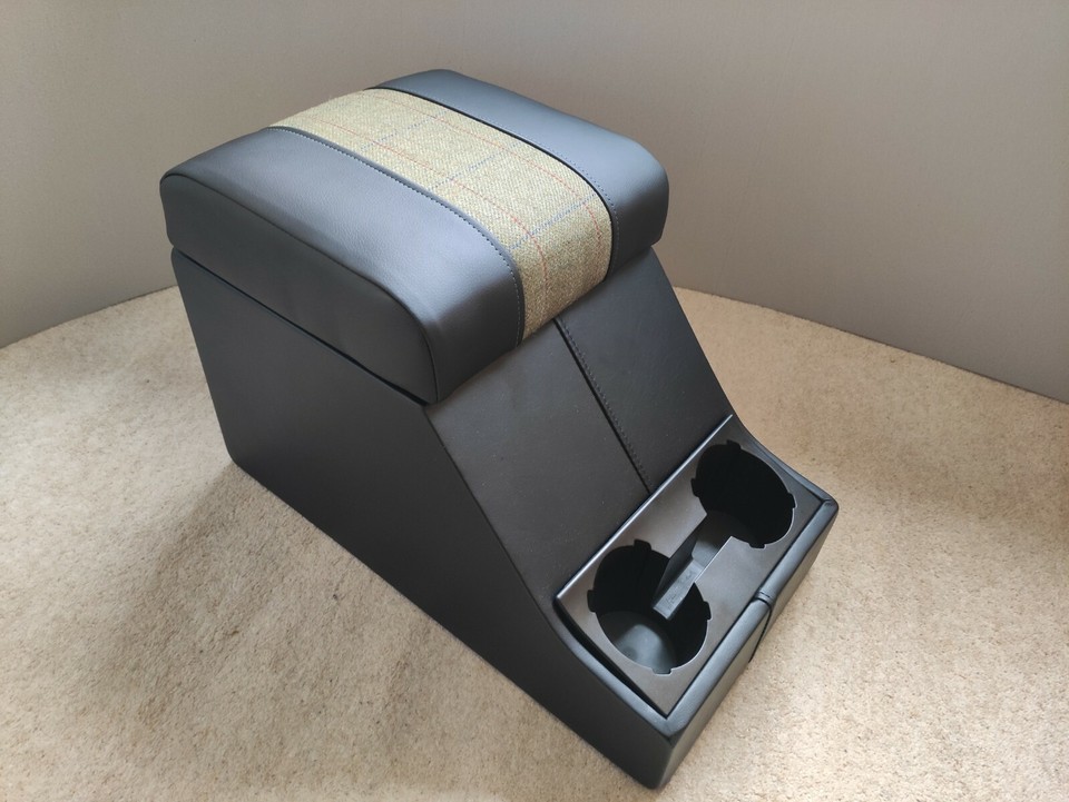 Cubby Box Lid, Land Rover Defender 90 / 110. Tweed / Vinyl Leather ...