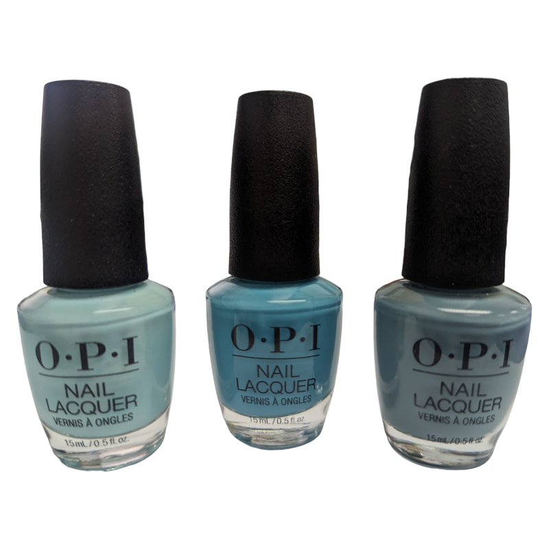 OPI Nail Lacquer - 3pc Set, Blues & Grays (NL P33/ NL E75/ NL V33) | eBay