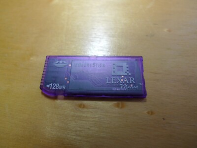 Mint Lexar 128MB Memory Stick Card MS128 NON-PRO for Sony camera ...