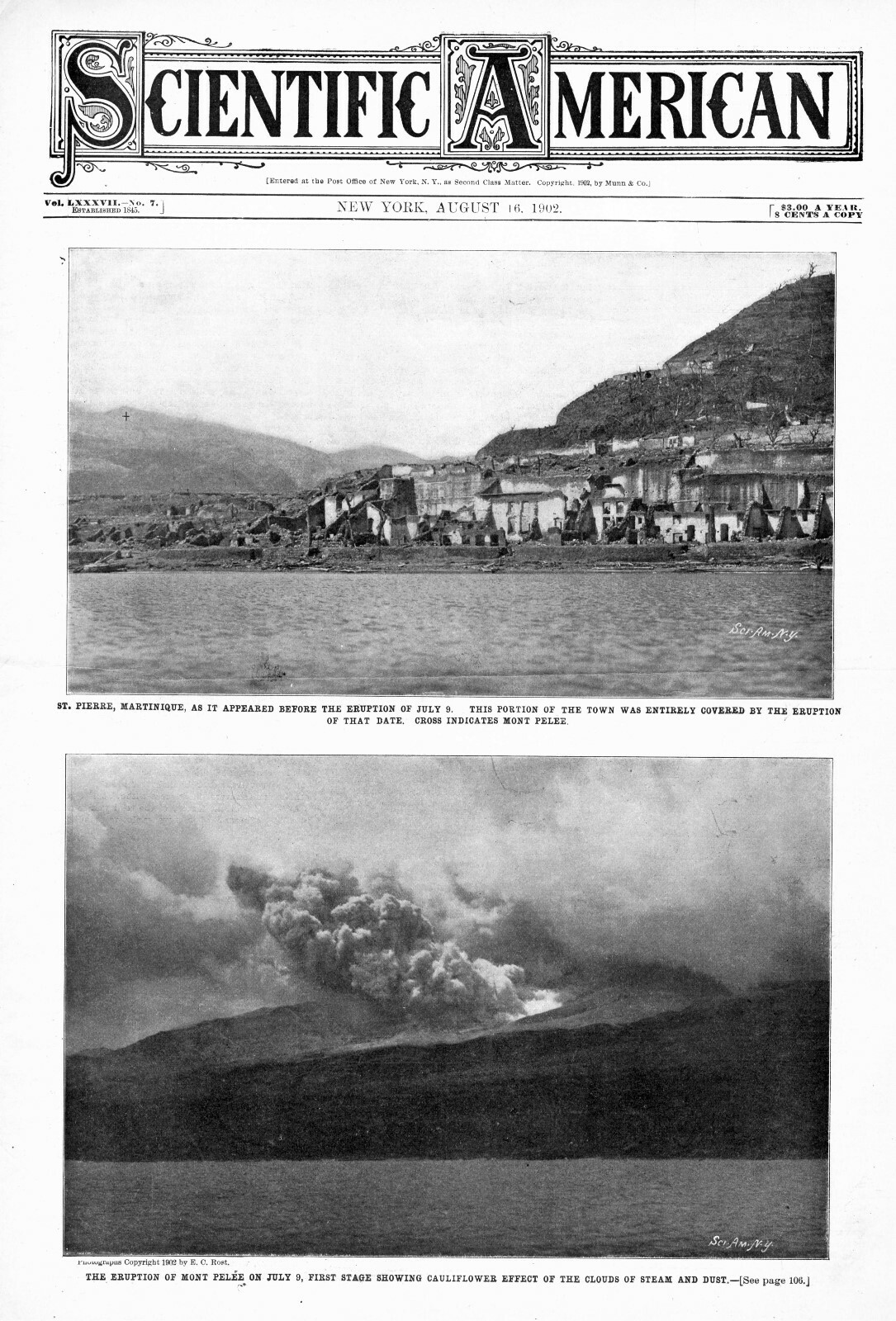 Mount Pelee After Eruption