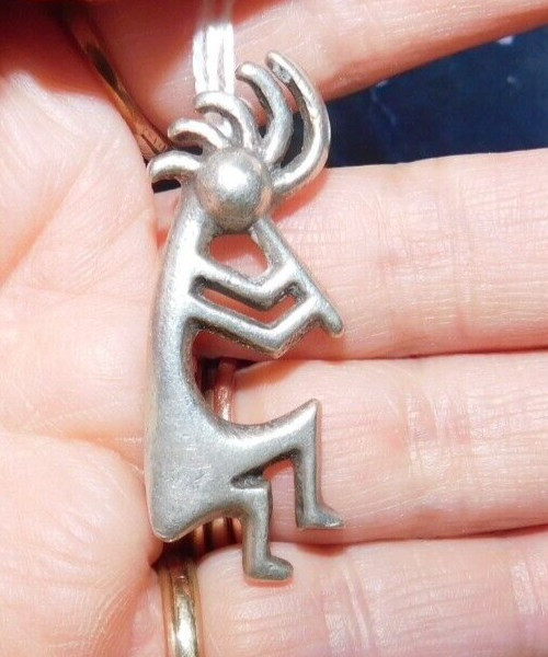 NATIVE AMERICAN~ALVIN THOMAS~ NAVAJO~ Kokopelli MAN S… - Gem