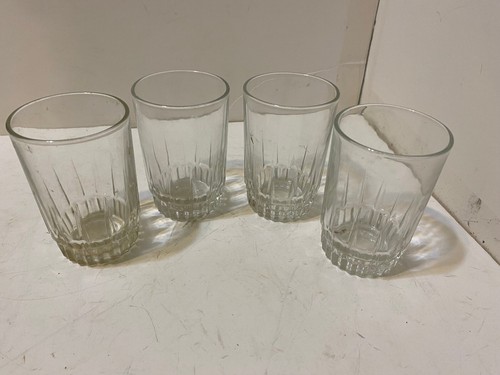 4 Vintage Arcoroc Lancer 5 oz Clear Juice Glass, Made In France, 3.5 ...