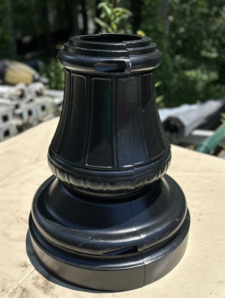 Aluminum Light Pole Decorative Cover Or Shroud, Classical Style 6” Pole ...