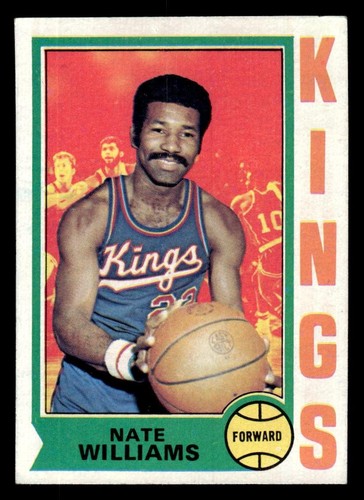 1974 TOPPS NATE WILLIAMS 116 VG BASKETBALL KC-OMAHA KINGS | eBay