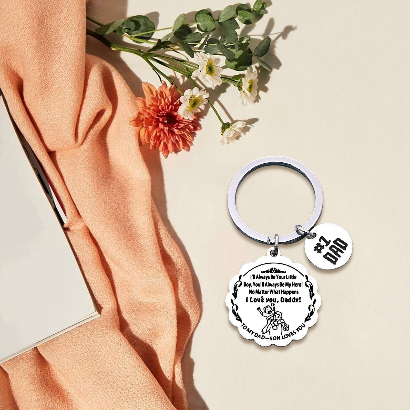 Father's Day Gift Meaningful Keychain Pendant for Dad Husband Daddy ...