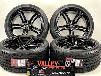 20" x10 X11 OEM FACTORY 4 CHEVY CAMARO SS ZL1 1LE BLACK RIMS TIRES ...