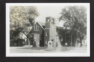Thornton Iowa IA 1959 RPPC St Paul American Lutheran Church from Front ...
