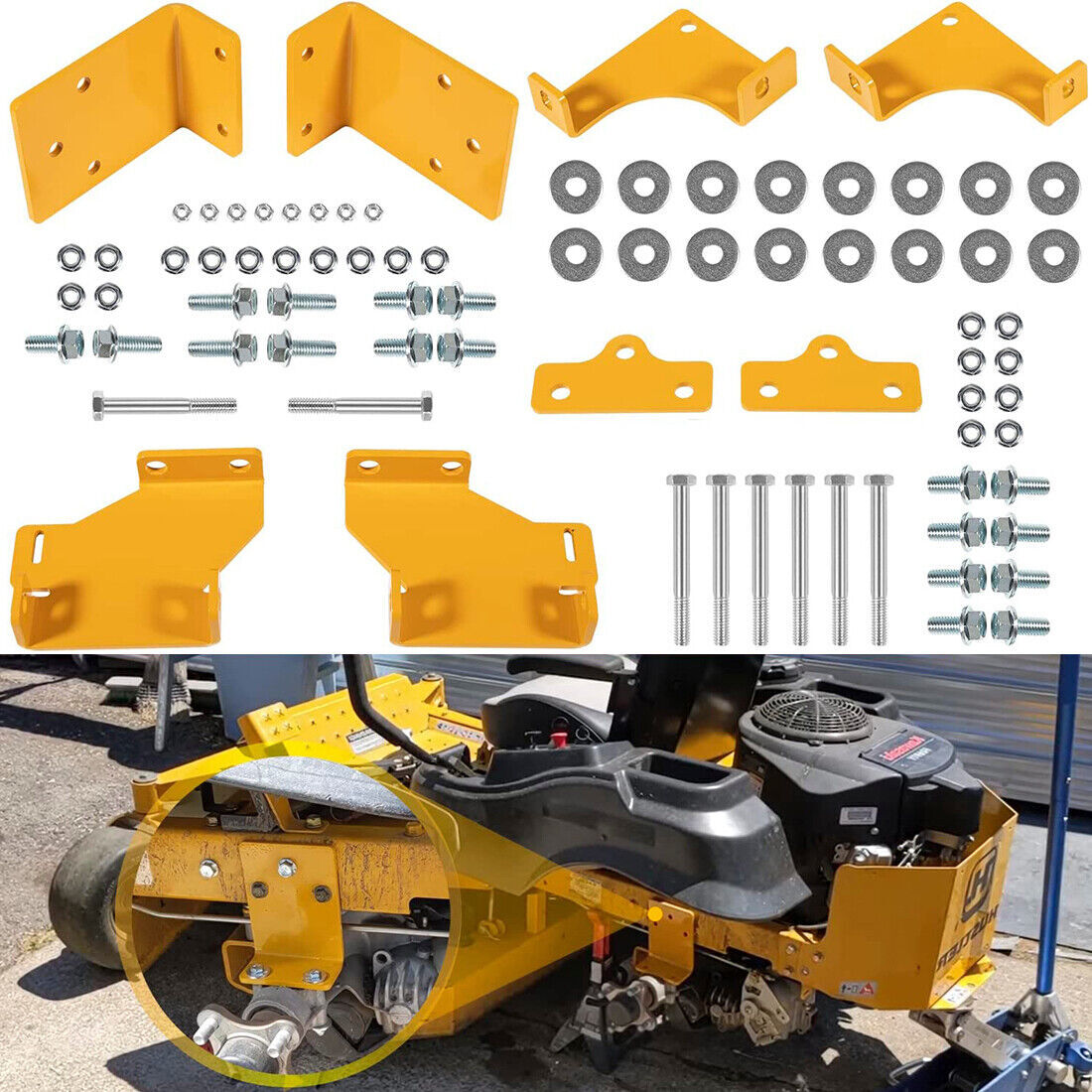 for Hustler Transmission Hydro Brackets Kit Raptor SD SDX Zero Turn ...
