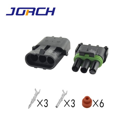 3 Pin Auto Waterproof Connector ensor Plug replace Delphi 12010717 ...
