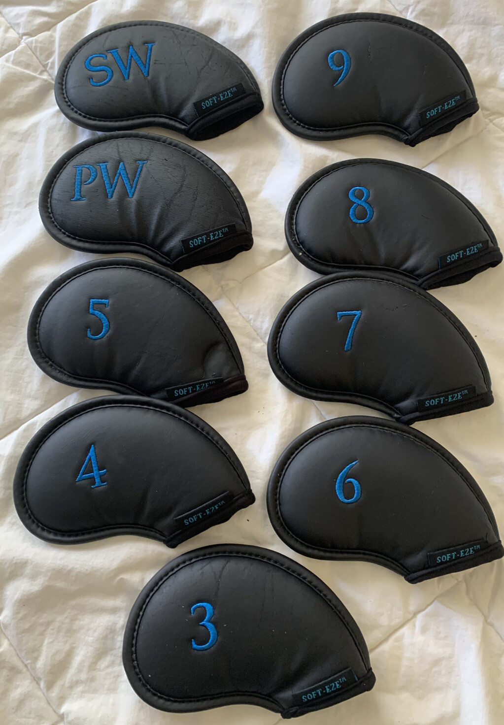 ProActive Sports Soft-Eze Iron Protection Cover Set - 9 Piece - Black ...