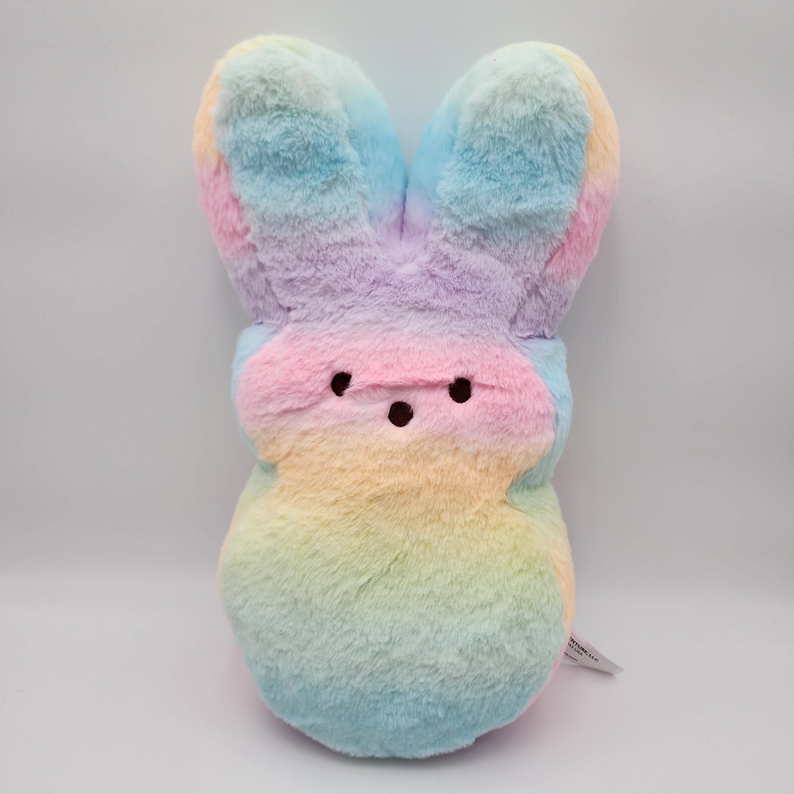 Peeps Easter Bunny Rainbow Pastels Multicolor Plush 16" Stuffed Animal ...