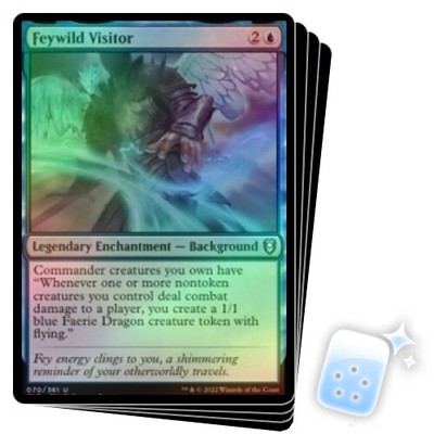Foil Feywild Visitor X4 M/NM MTG Commander Legends: Battle For Baldur's Gate | eBay