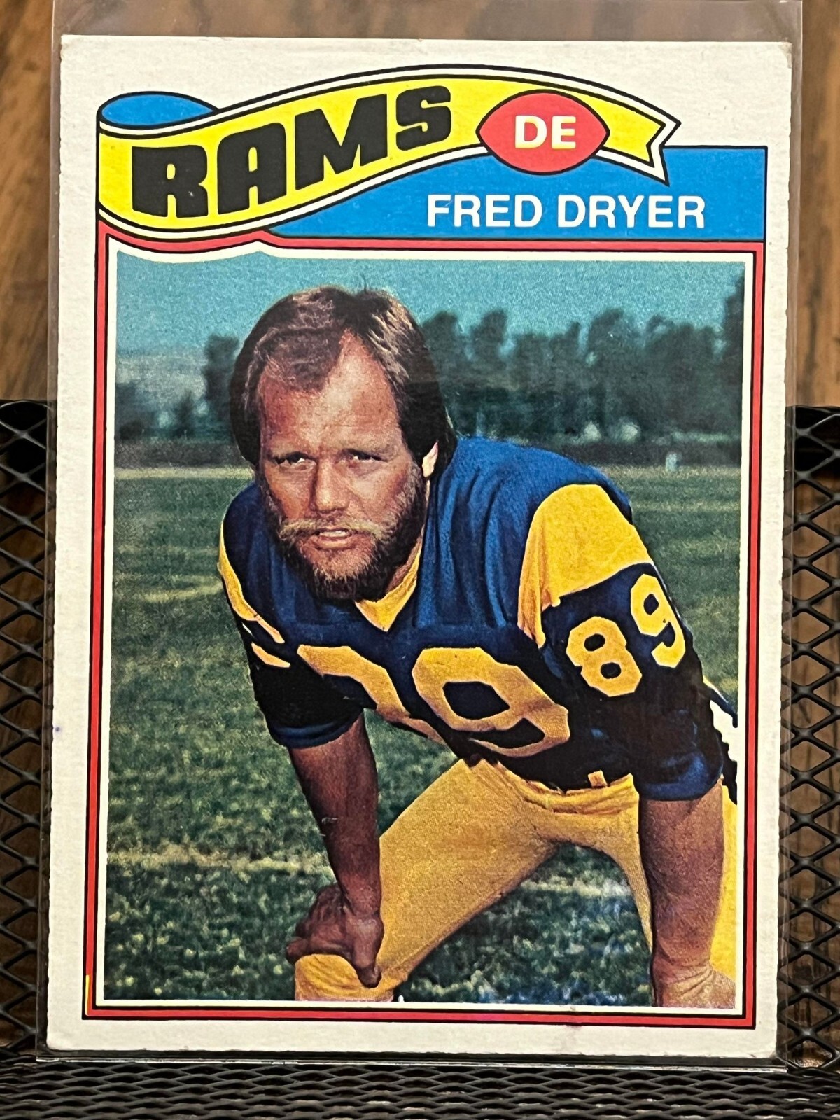 FRED DRYER 1977 TOPPS #513 LOS ANGELES RAMS VINTAGE FOOTBALL CARD ...
