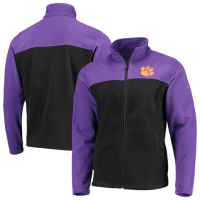 Clemson Tigers Men's Columbia Flanker III Fleece Full-Zip Jacket - New ...