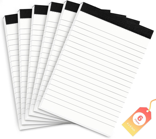 Small Notepads 4X6 for Office 6 Pack Pocket Note Pads 4X6 for Reminders ...