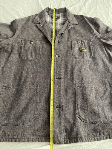 Double RL Ralph Lauren Men Stripe Barn Chore jacket Workwear Flannel ...