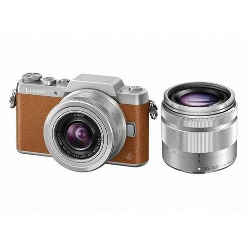 Panasonic Lumix DMC-GF7 Double Lens Kit Brown Used Camera Body & 2 ...