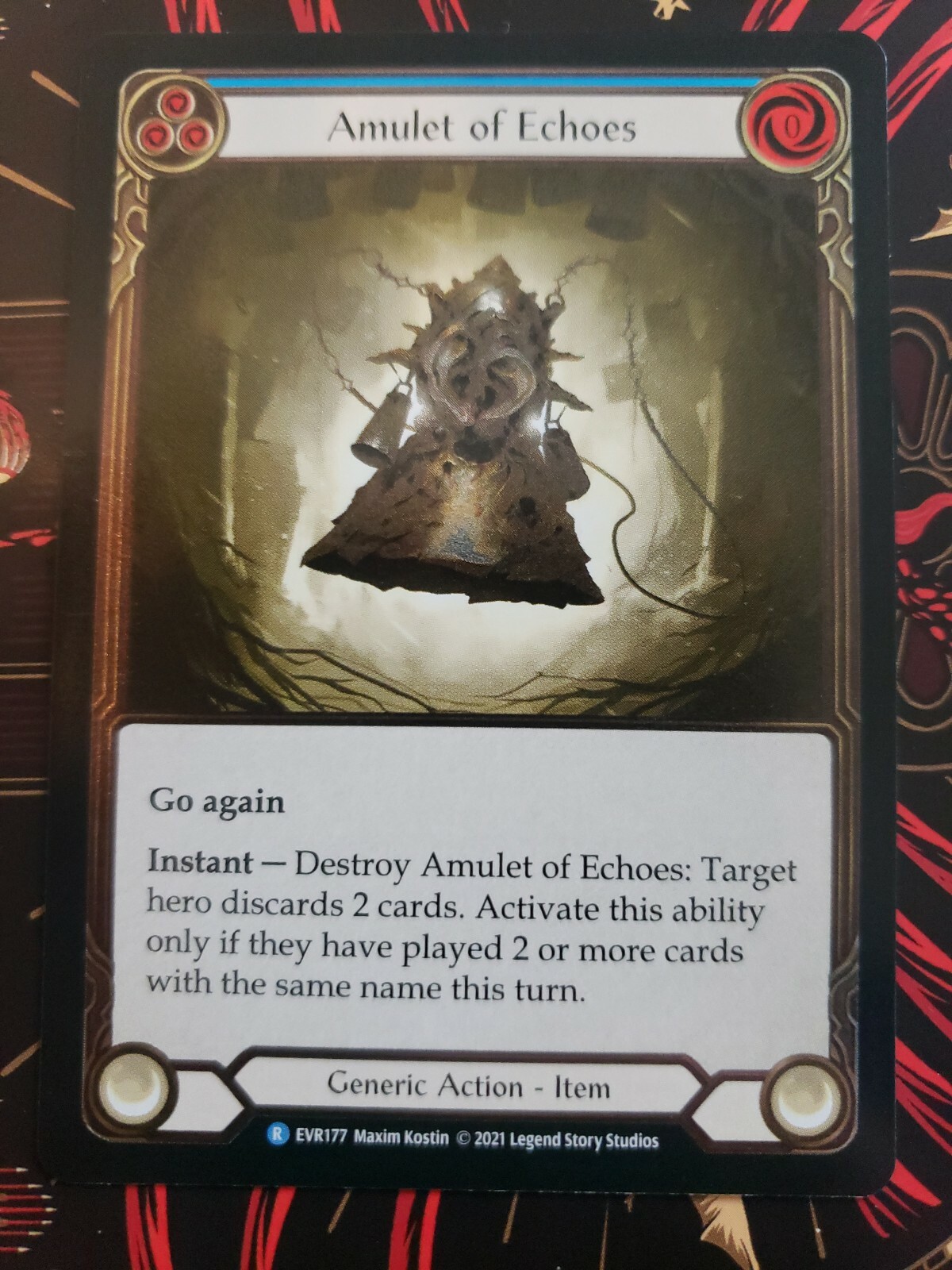 Amulet of Echoes Cold Foil - Flesh And Blood - EVR177 - 1st Ed - NM/M ...