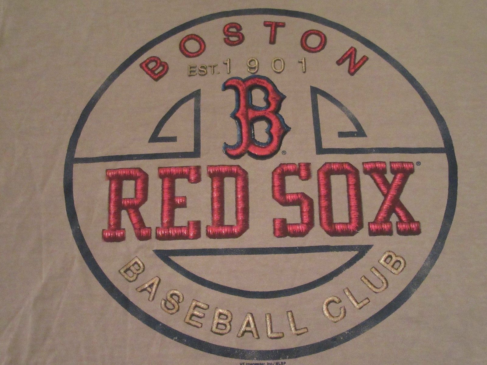 BOSTON RED SOX Baseball Club Est. 1901 S/S Cotton Graphic T Shirt Size ...