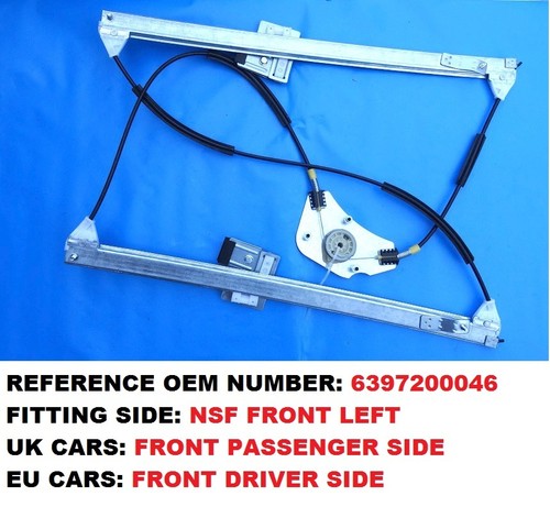 Innenausstattung FRONT LEFT WINDOW REGULATOR FIT MERCEDES VIANO VITO ...