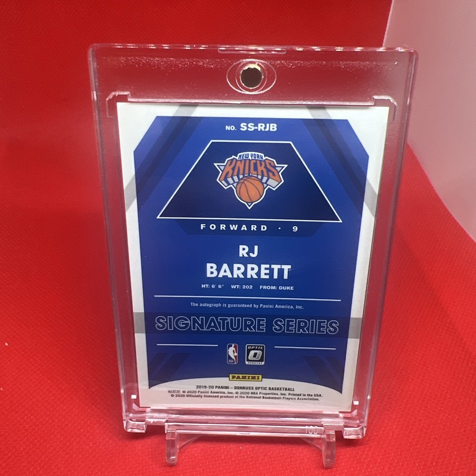 2019-20 Panini Donruss Optic - Signature Series #SS-RJB RJ Barrett (AU ...